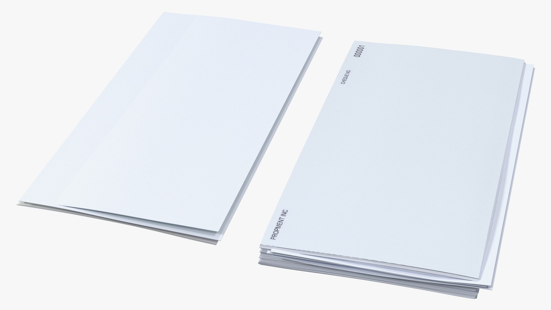 Bank Cheques Collection 3D Model - TurboSquid 2172296