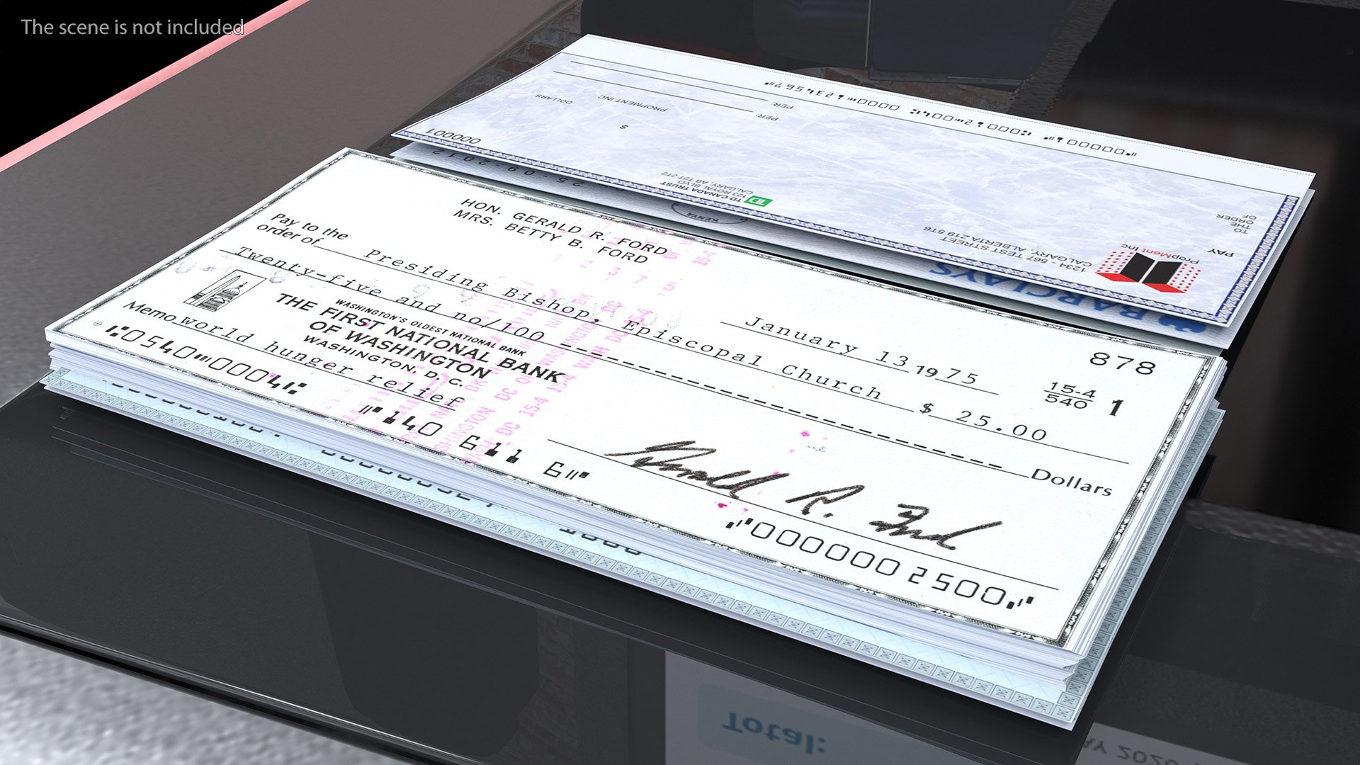 Bank Cheques Collection 3D Model - TurboSquid 2172296