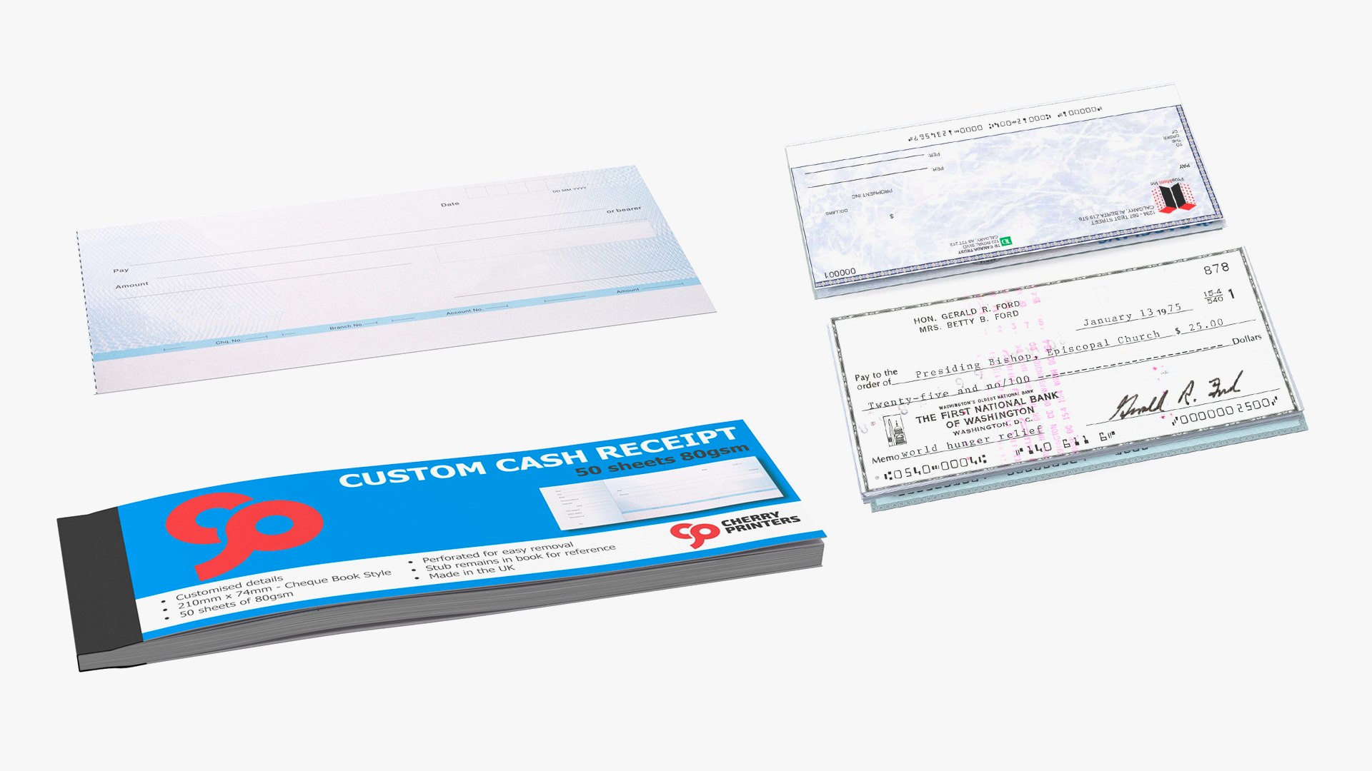 Bank Cheques Collection 3D Model - TurboSquid 2172296