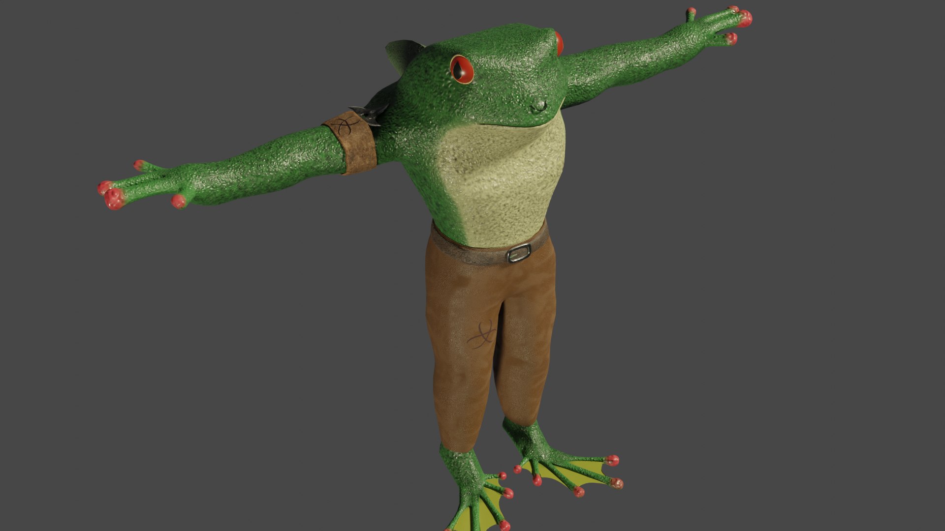 3D Model FROG-SHARKMAN FANTASY CHARACTER - LOWPOLY AND PBR - TurboSquid ...