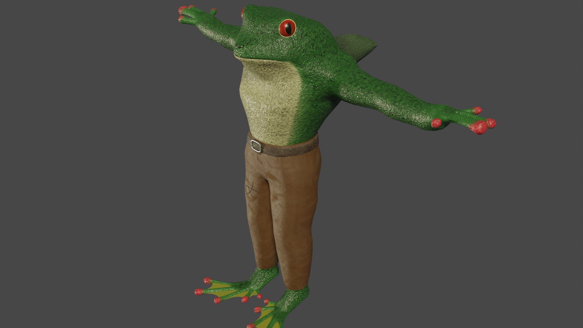 3D Model FROG-SHARKMAN FANTASY CHARACTER - LOWPOLY AND PBR - TurboSquid ...