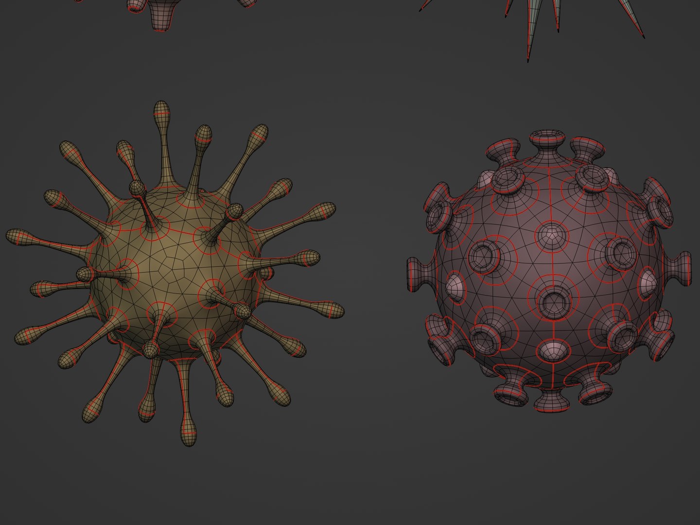 3D virus cell - TurboSquid 1426988