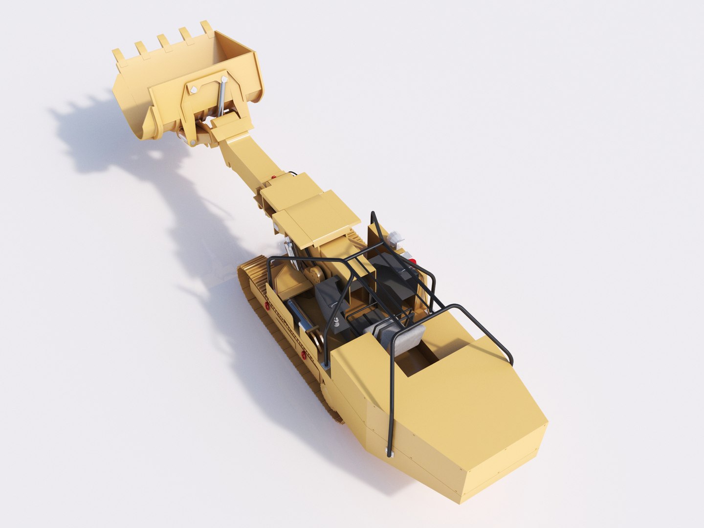 3d Loader Mining Excavator Model
