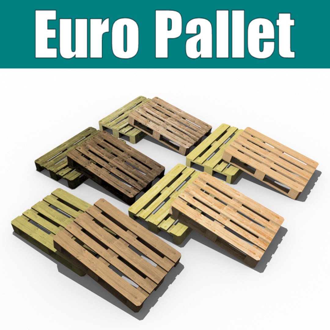 3d Model Euro Pallet