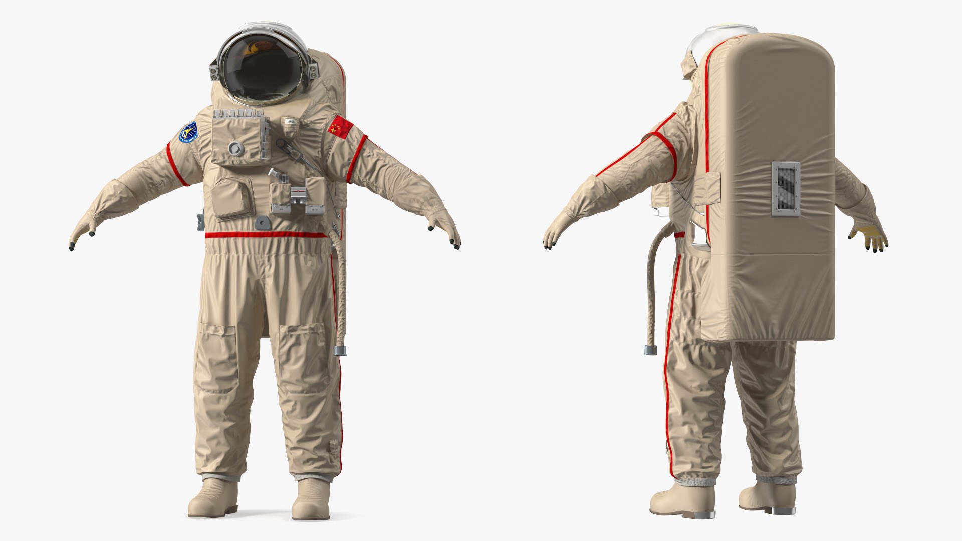 3D Astronaut Suit Haiying With Helmet - TurboSquid 2209173
