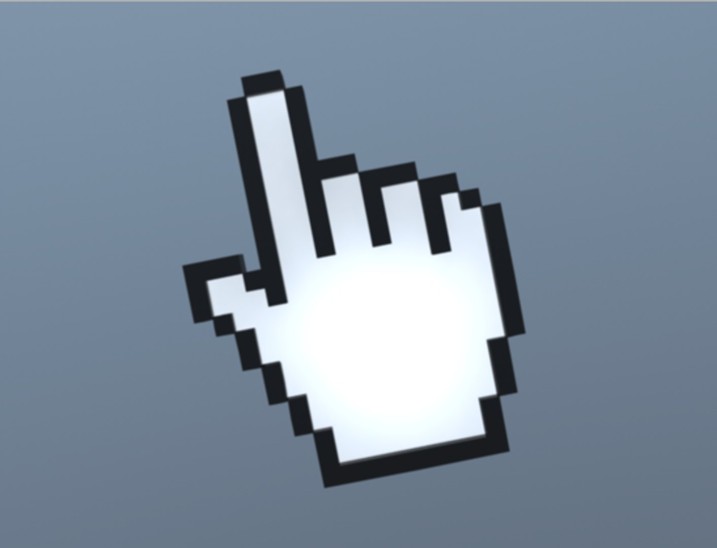 3d model mouse pointer icon