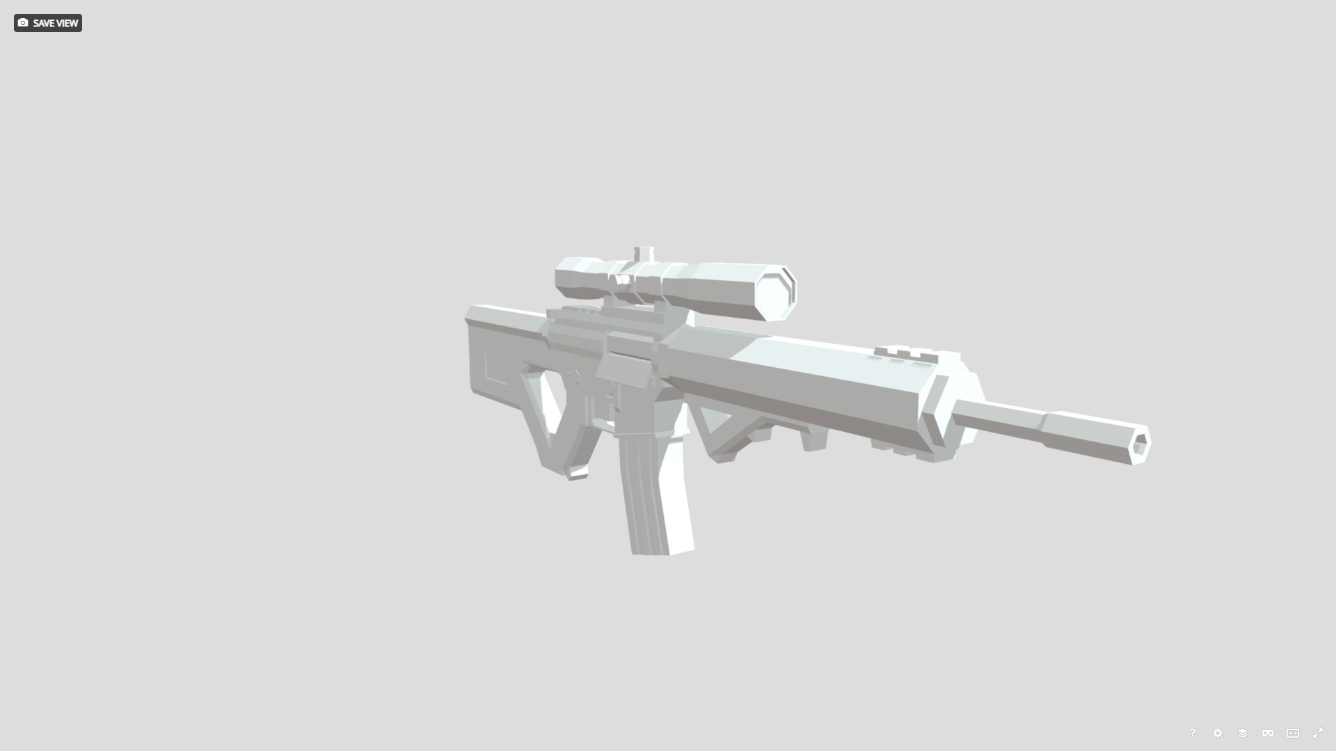 Low Poly M4 DMR Model - TurboSquid 2193024
