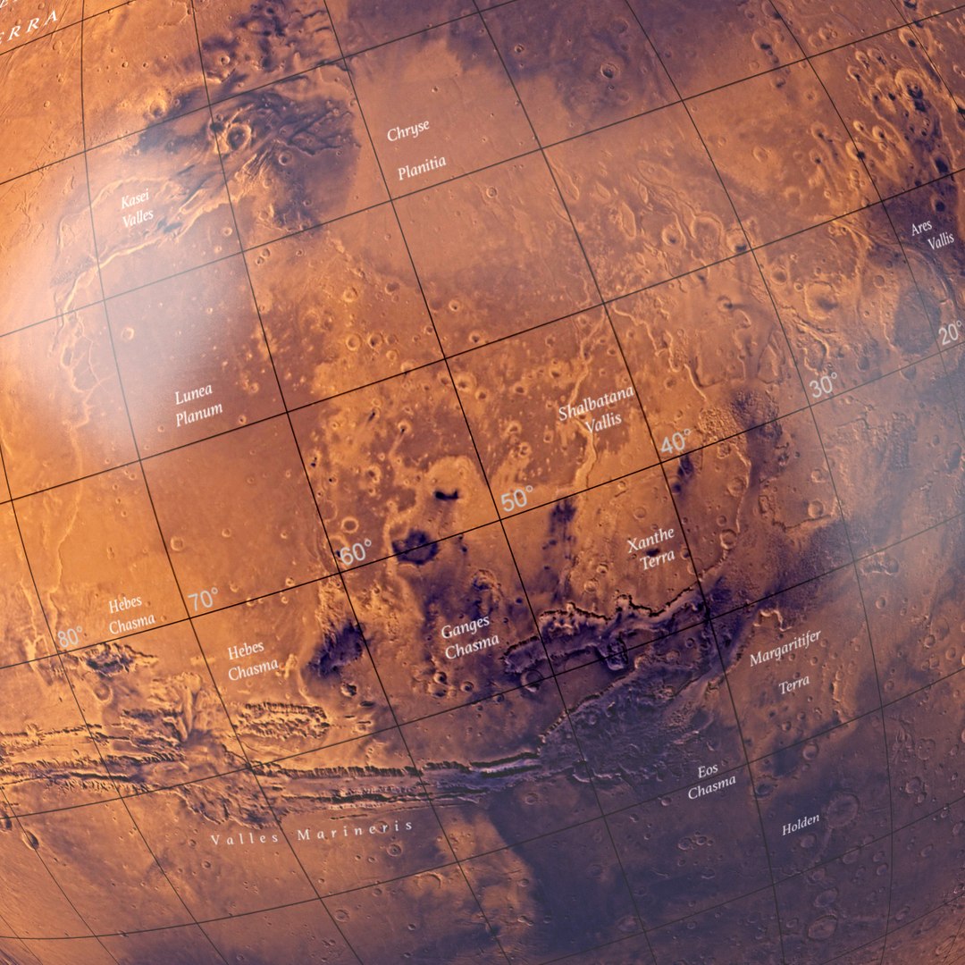 3D Mars Globe Earth - Model - TurboSquid 1456949