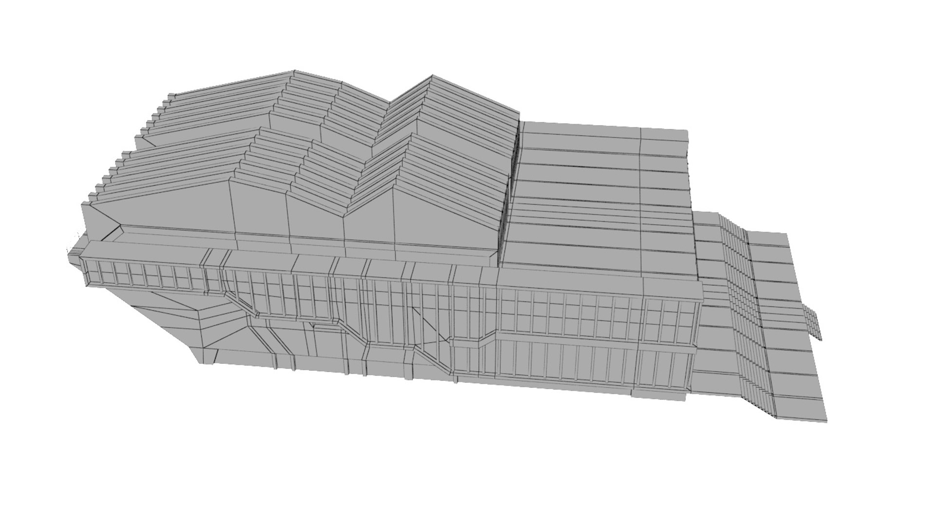 Soviet Building Angular 3D Model - TurboSquid 1273530