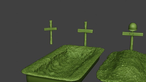 3D soldier ww2 tombs corpses - TurboSquid 1655994