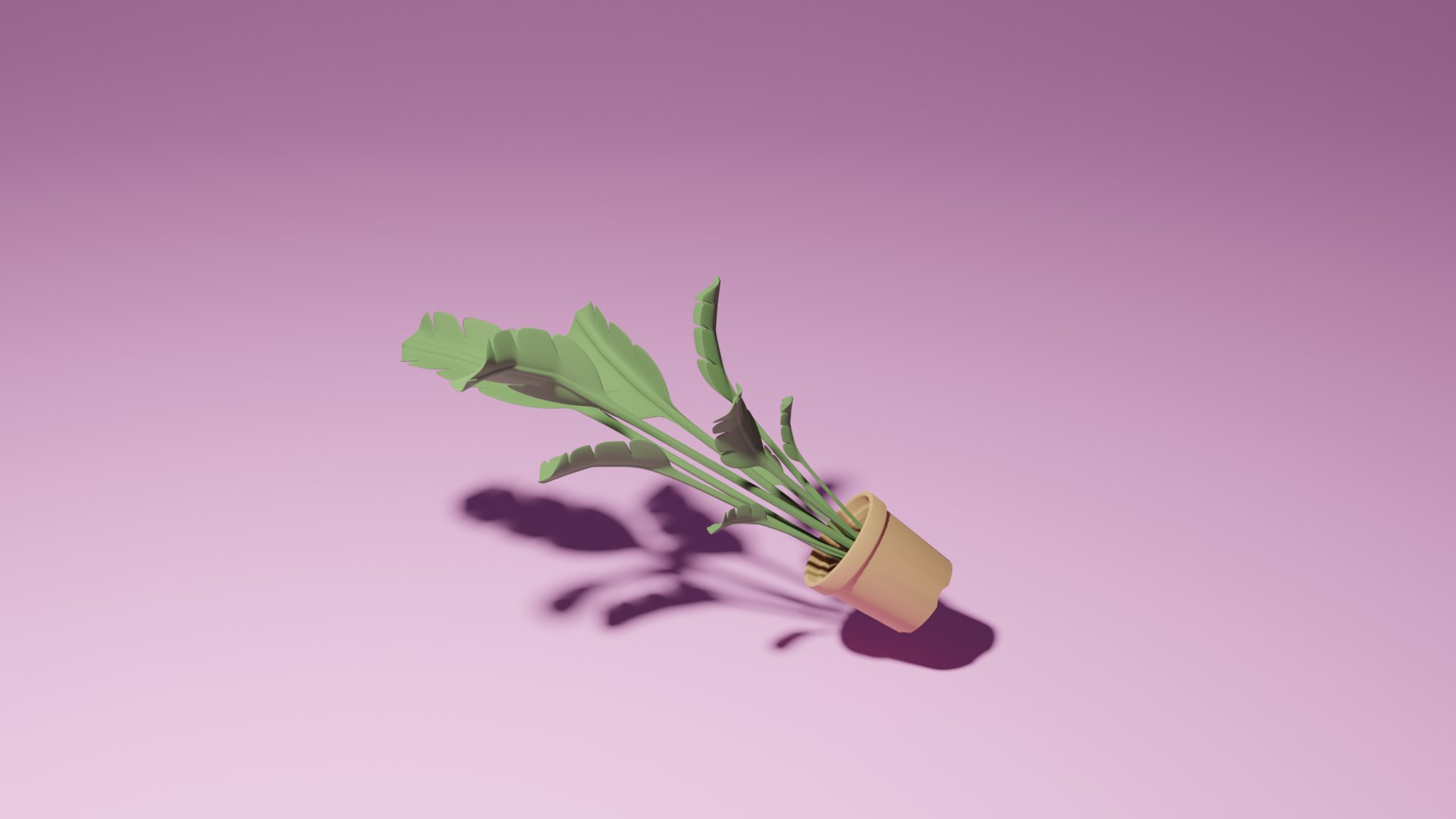 Large Leaf Plant 3D Model - TurboSquid 1826474