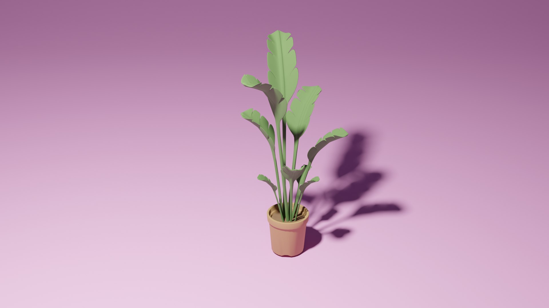 Large Leaf Plant 3D Model - TurboSquid 1826474