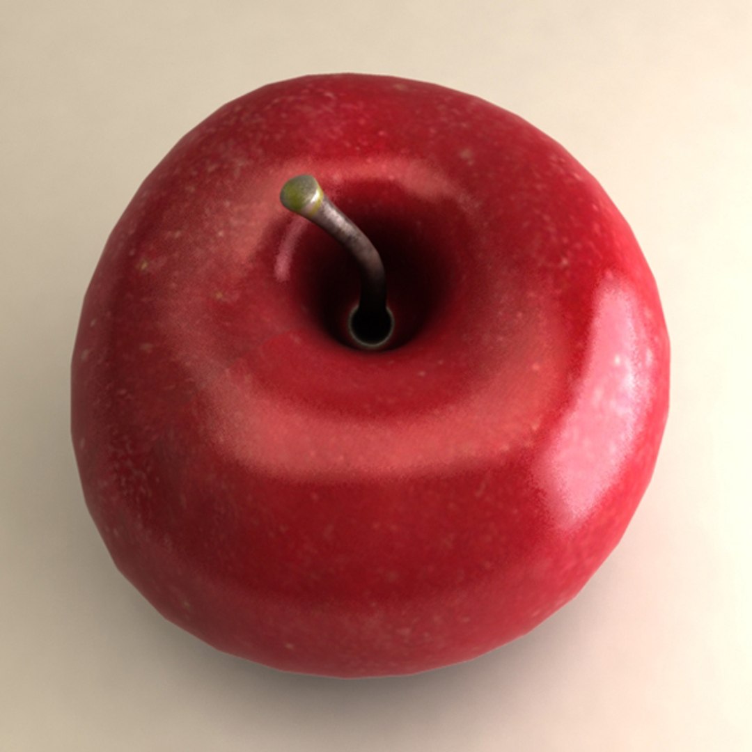 3d model of fruit apple