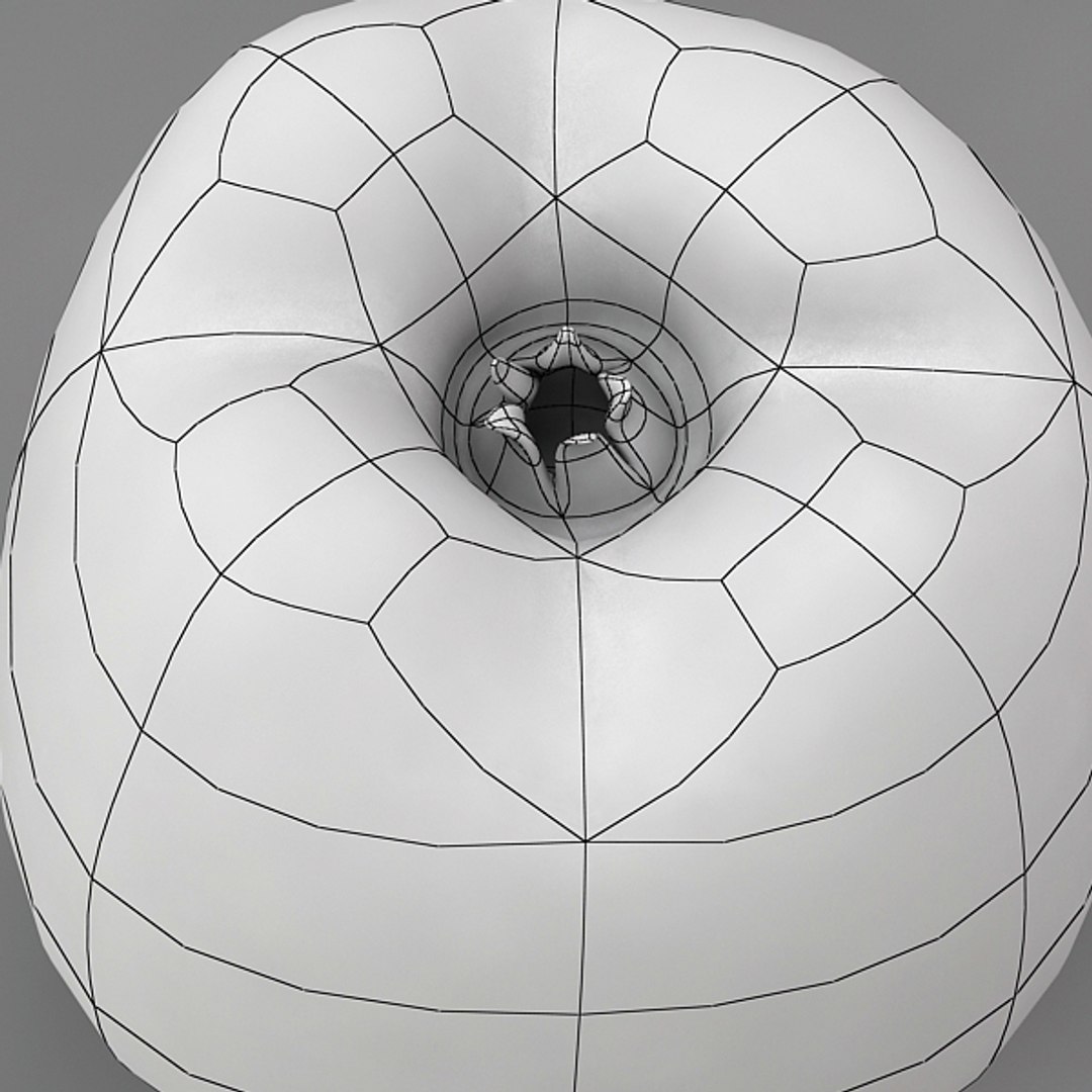 3d Model Of Fruit Apple