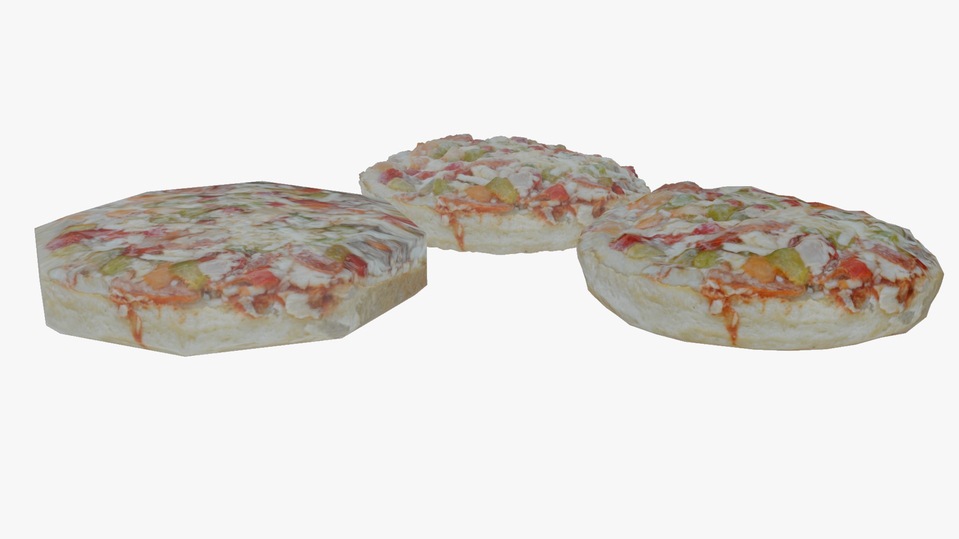 3D Photogrammetry Frozen Pizza LOD Set - TurboSquid 2005380