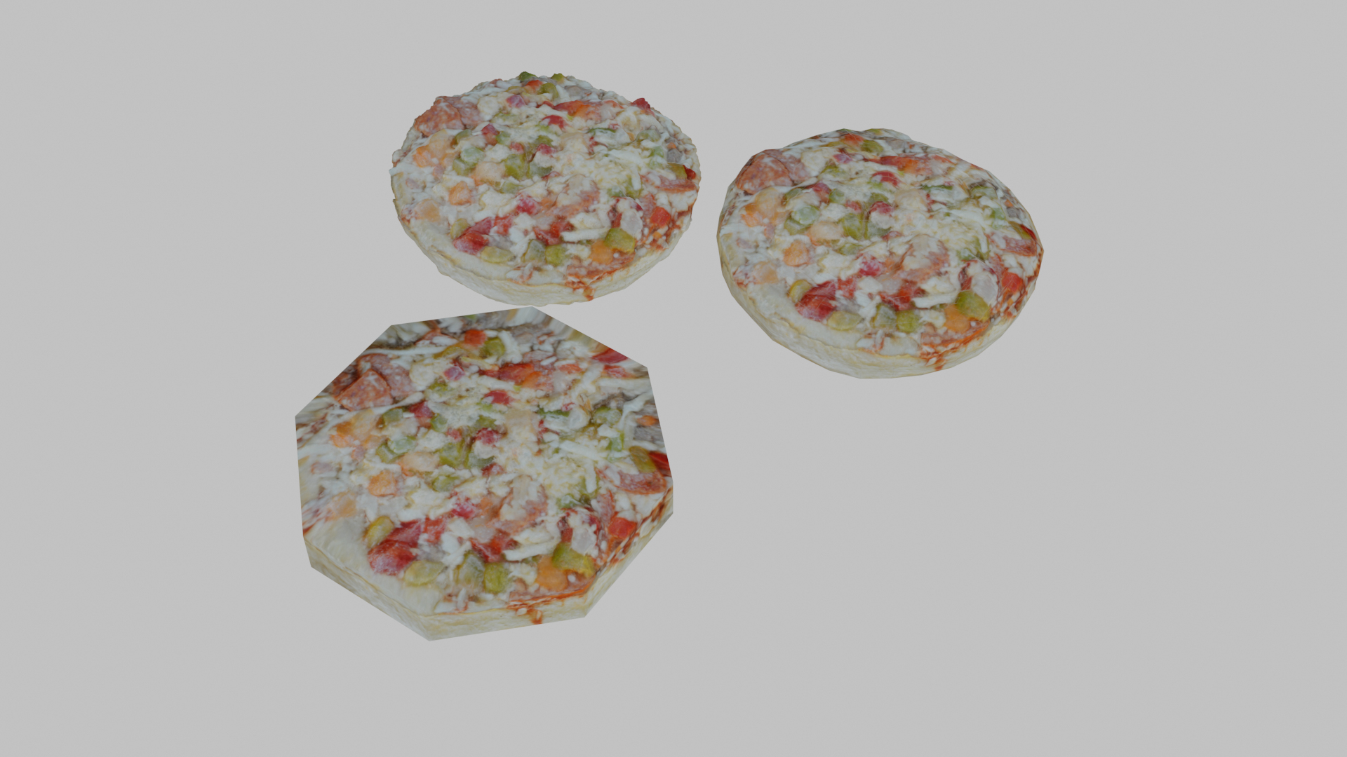 3D Photogrammetry Frozen Pizza LOD Set - TurboSquid 2005380