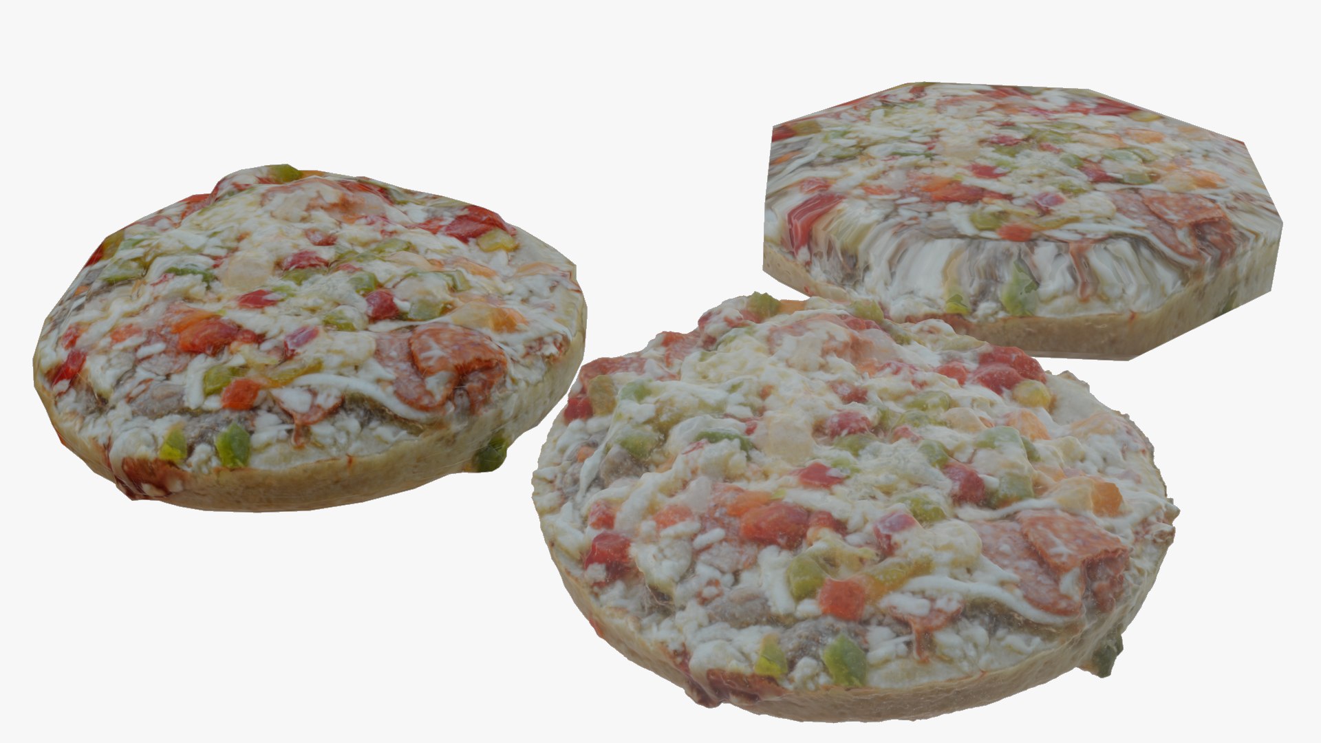 3D Photogrammetry Frozen Pizza LOD Set - TurboSquid 2005380