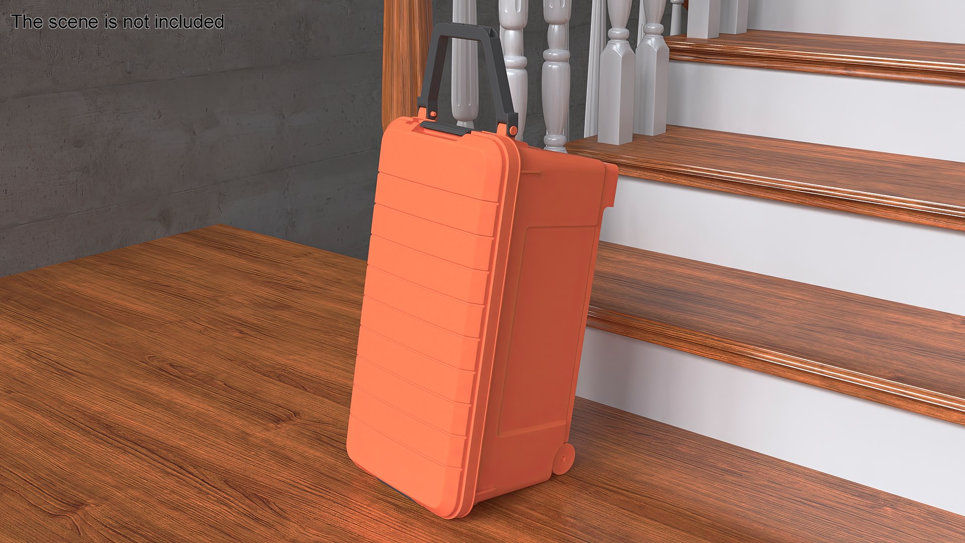 3D Open Plastic Trunk Orange - TurboSquid 2237848