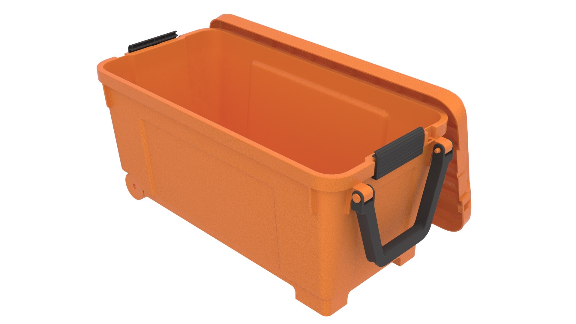 3D Open Plastic Trunk Orange - TurboSquid 2237848