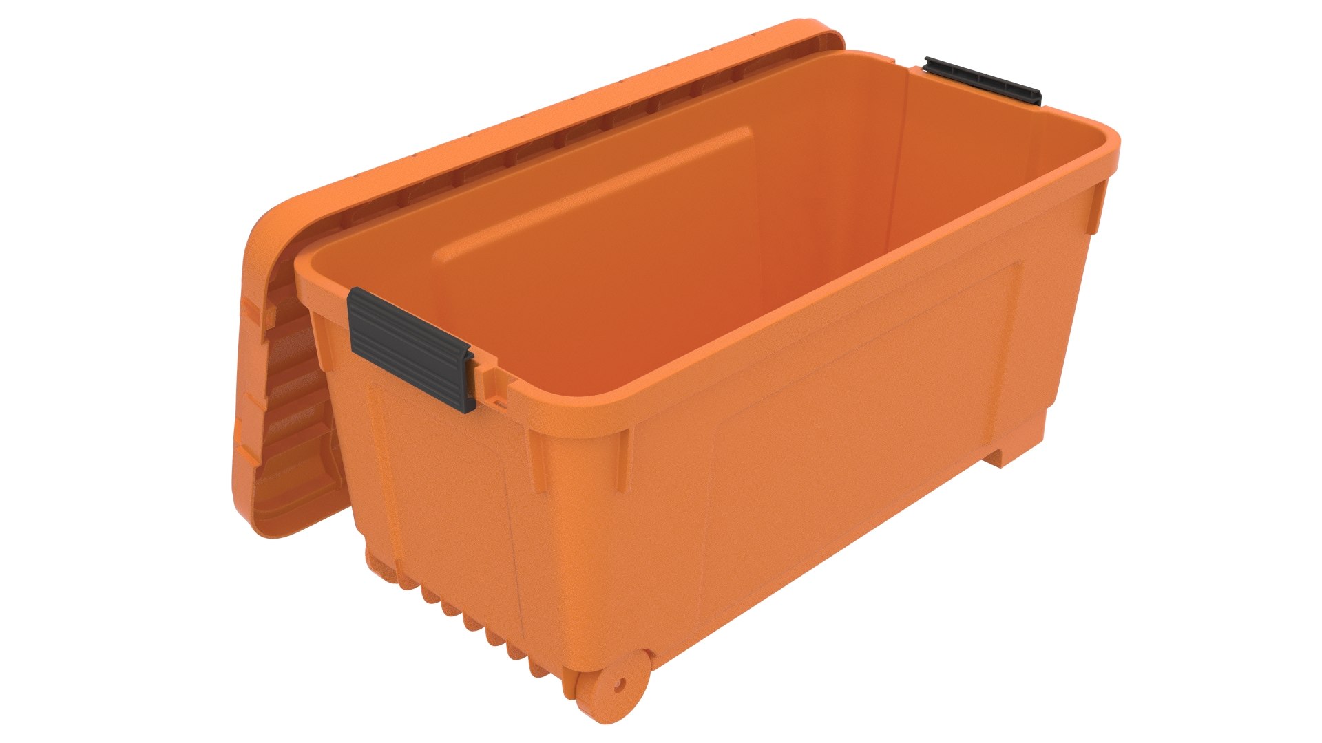 3D Open Plastic Trunk Orange - TurboSquid 2237848