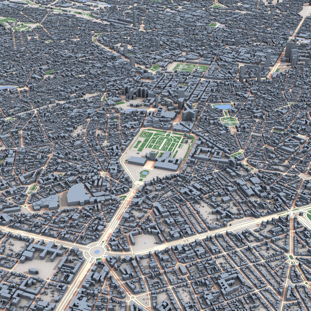 3D Brussels City Belgium Model - TurboSquid 2295611