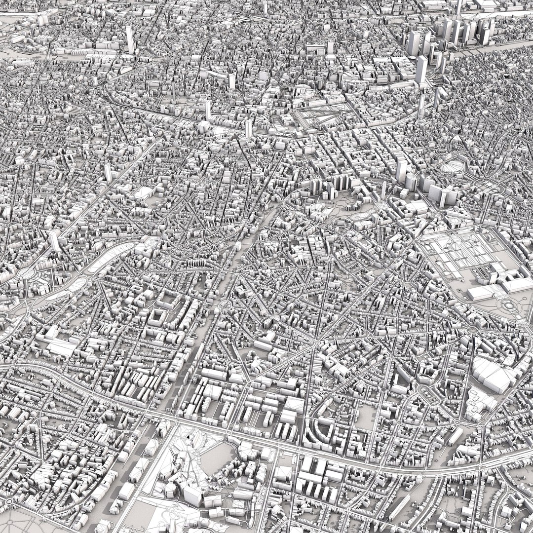 3D Brussels City Belgium Model - TurboSquid 2295611