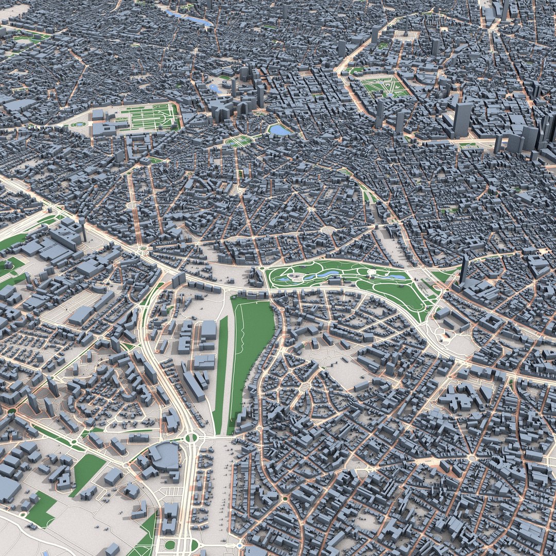 3D Brussels City Belgium Model - TurboSquid 2295611