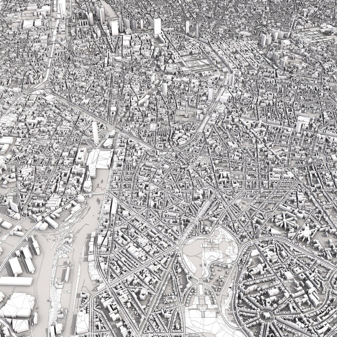 3D Brussels City Belgium Model - TurboSquid 2295611