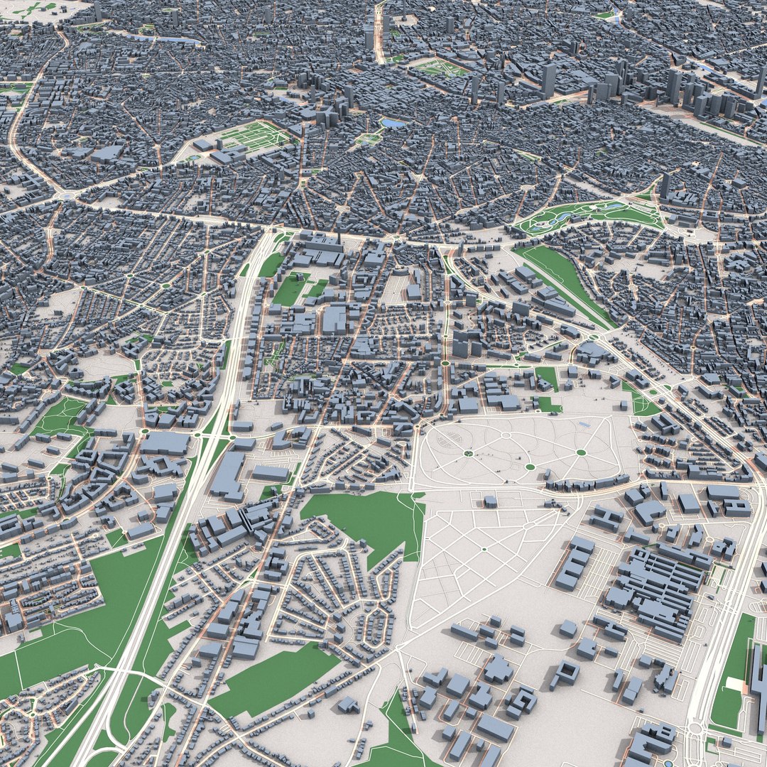 3D Brussels City Belgium Model - TurboSquid 2295611