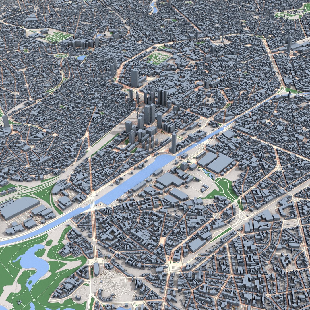 3D Brussels City Belgium Model - TurboSquid 2295611