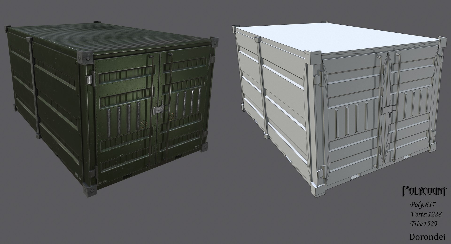 Military Container 3D Model - TurboSquid 1255535