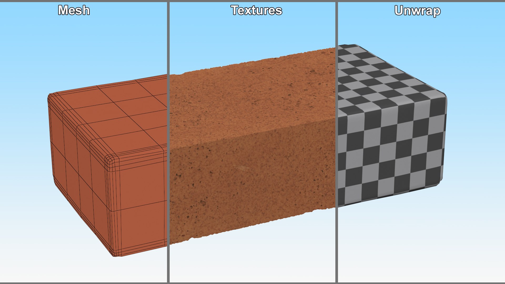 Rectangle Brown Fire Brick 3D model - TurboSquid 1965731