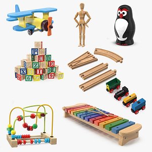 Bundle Toy Train Track 3D Models With Enhanced License Tiers For ...