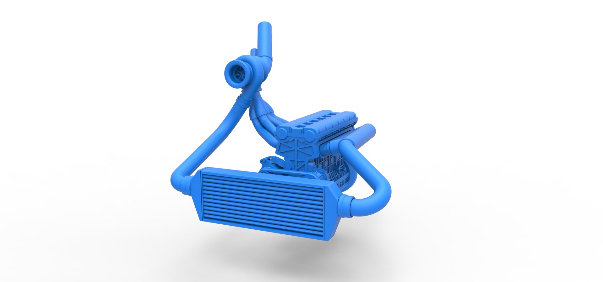 Diecast Engine Of Uphill Sand Racing Dragster Version 2 Scale 1 To 25 ...