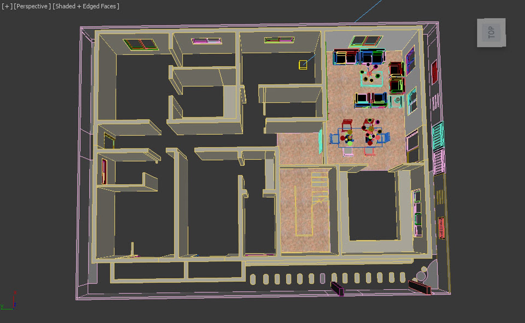 3D 3 Story Apartment Building Model - TurboSquid 1251317