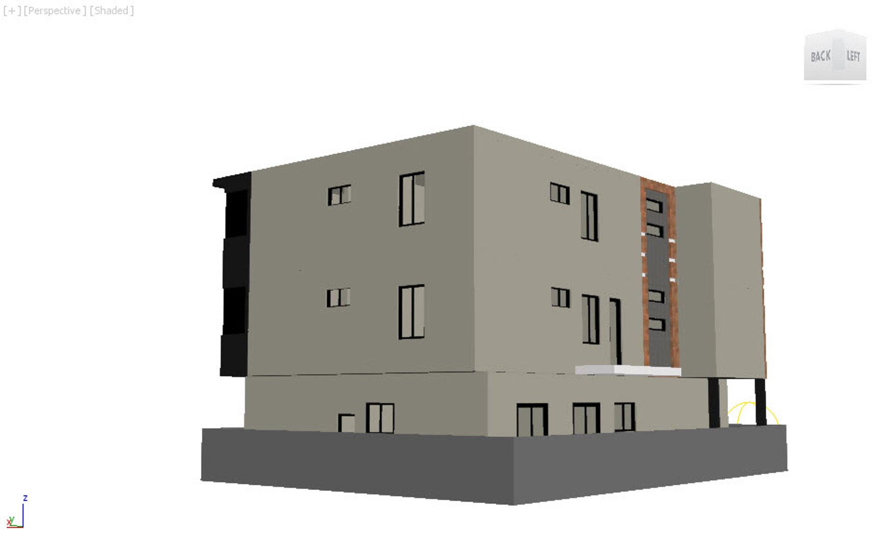 3D 3 Story Apartment Building Model - TurboSquid 1251317