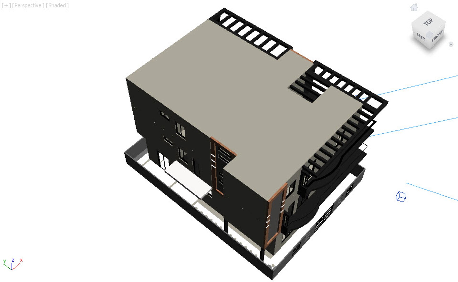 3D 3 Story Apartment Building Model - TurboSquid 1251317
