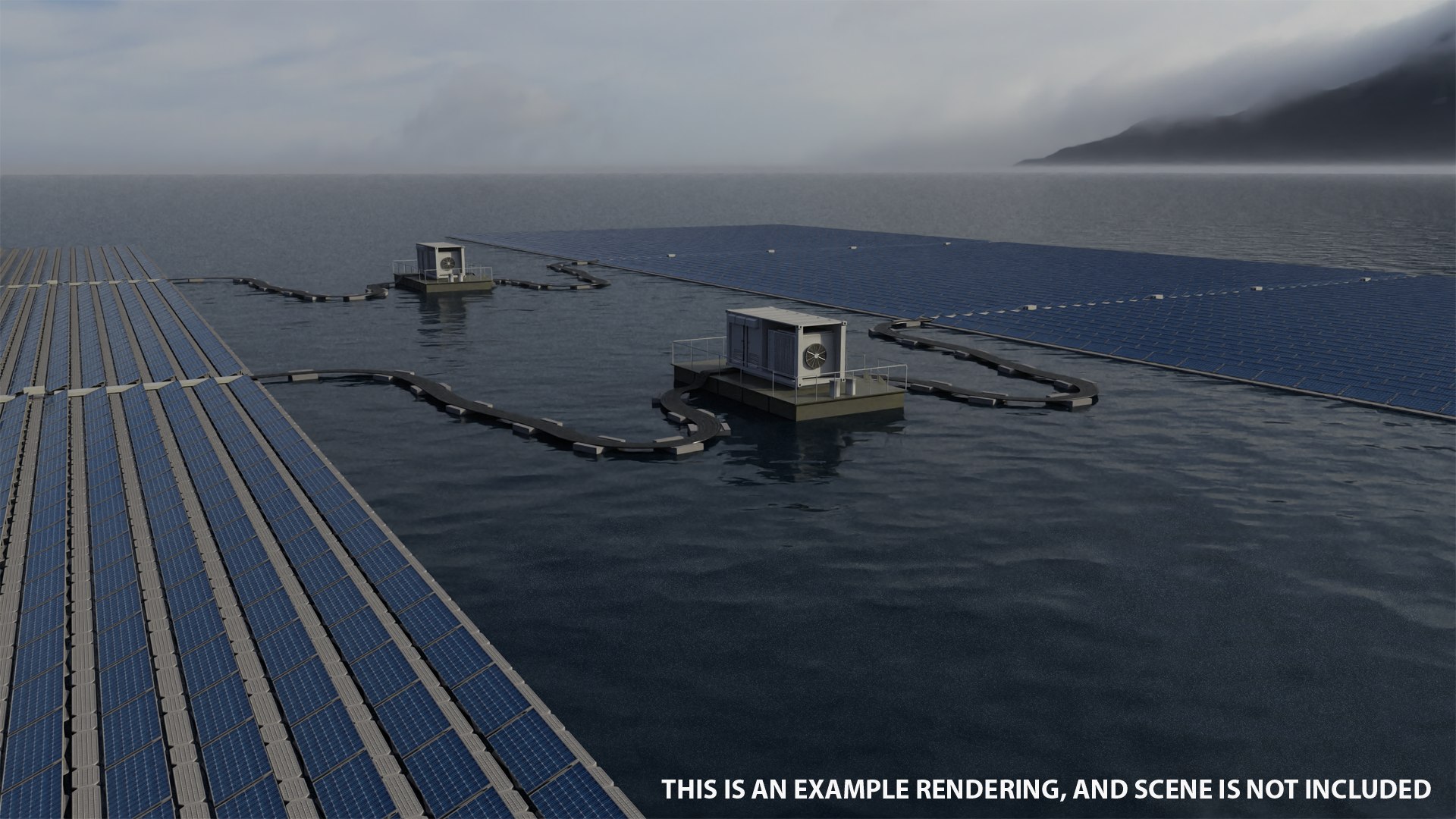 3D Offshore Solar Power Plant - TurboSquid 1819778