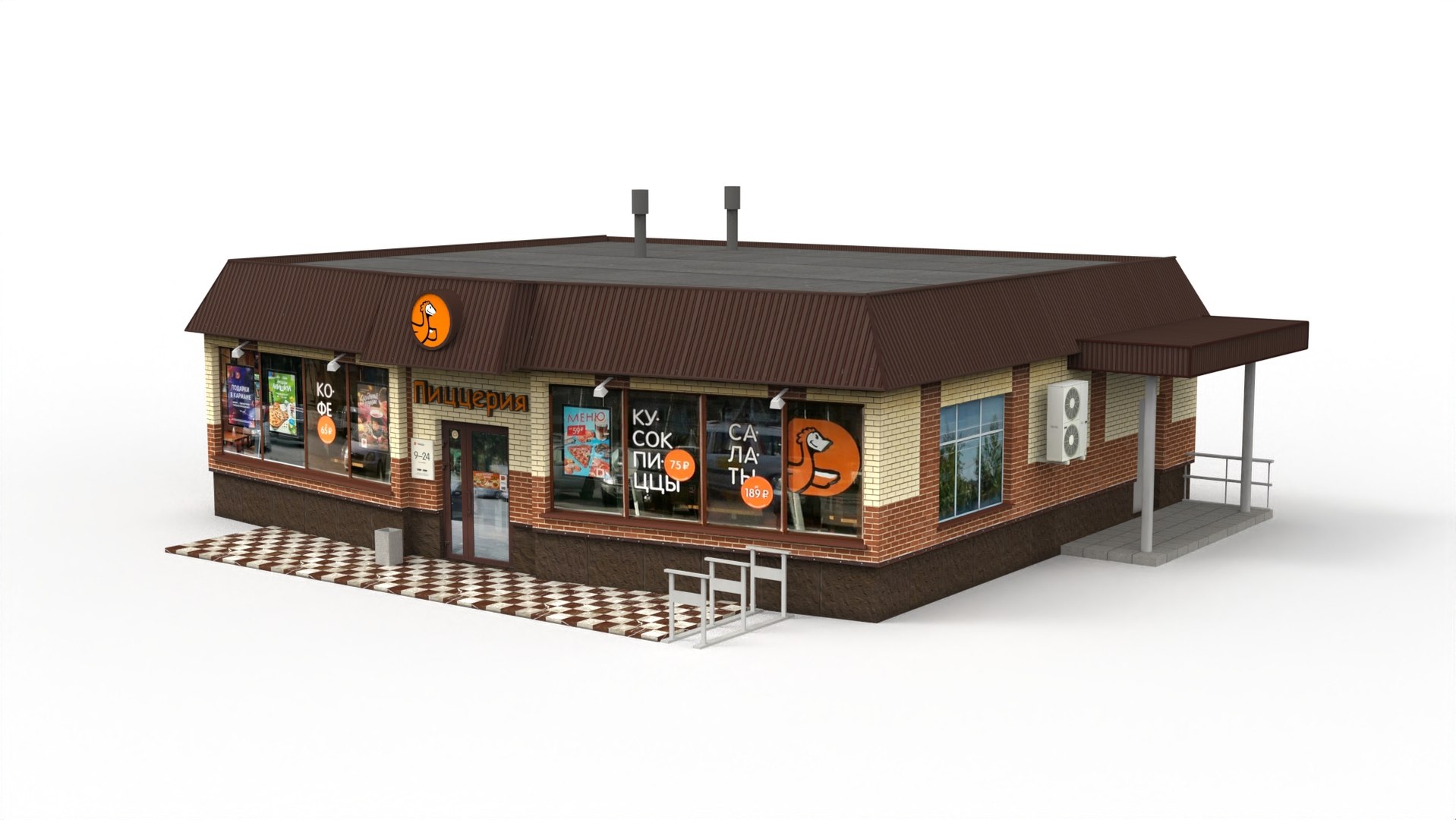 Pizzeria 3D Model - TurboSquid 2026956