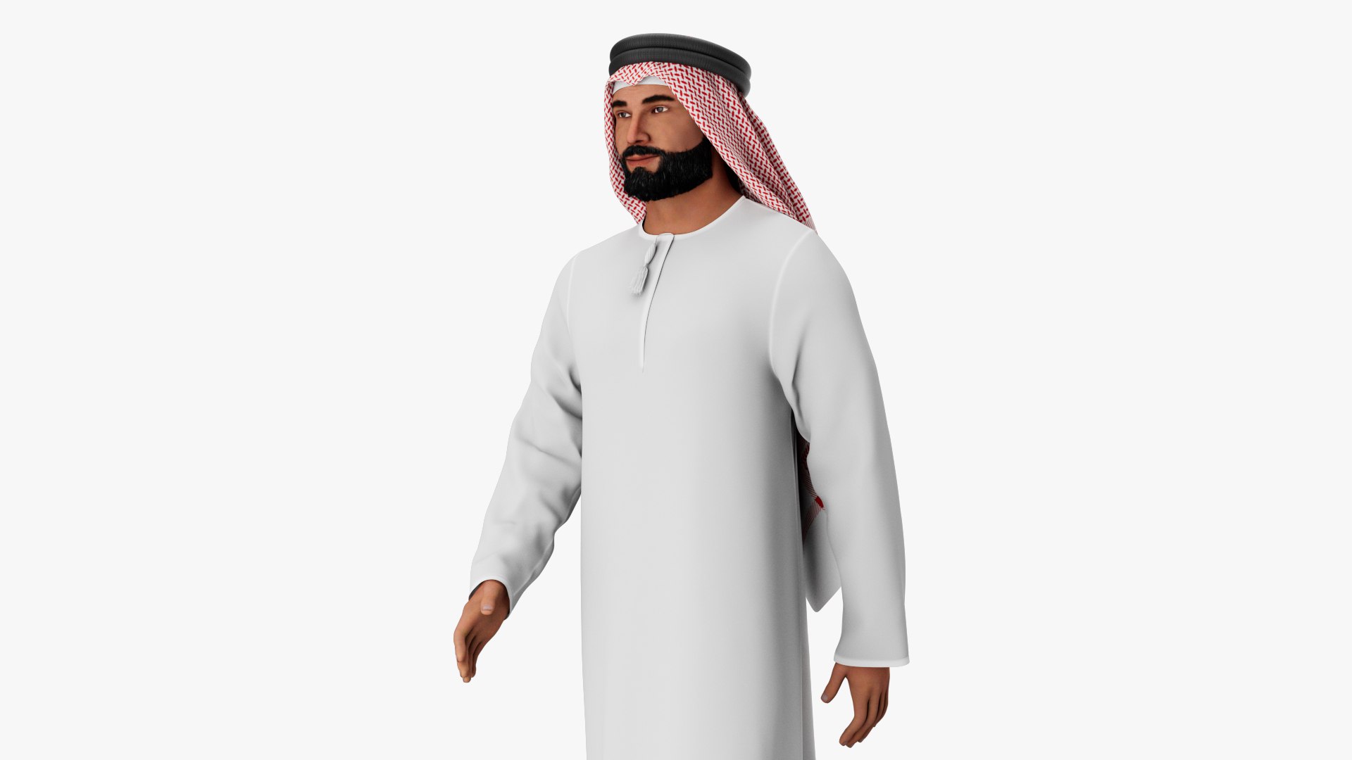 Arabic Omani Traditional Man Walking Model - TurboSquid 2412782