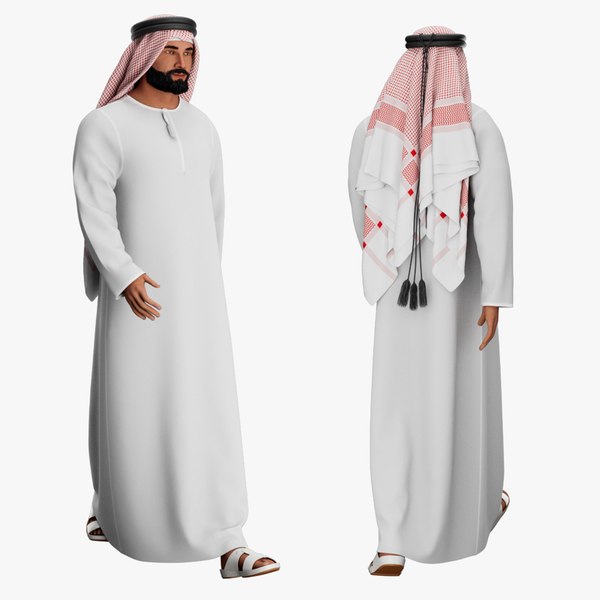 modelo 3d Hombre omaní tradicional árabe caminando - TurboSquid 2412782