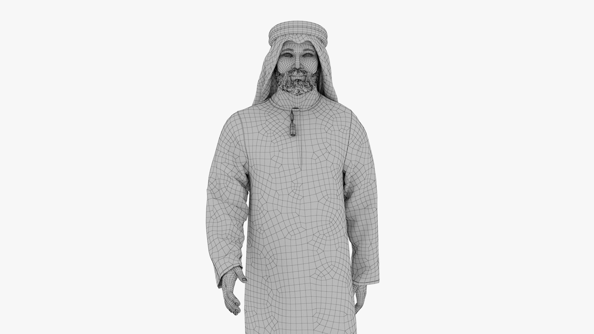 Arabic Omani Traditional Man Walking Model - TurboSquid 2412782