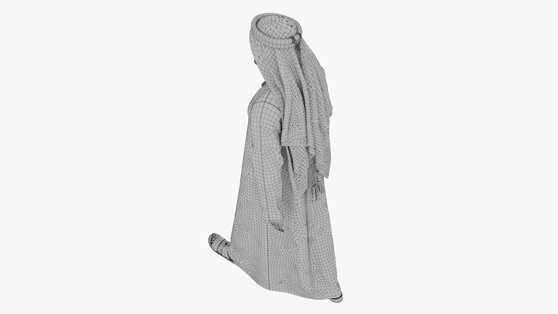 Arabic Omani Traditional Man Walking Model - TurboSquid 2412782