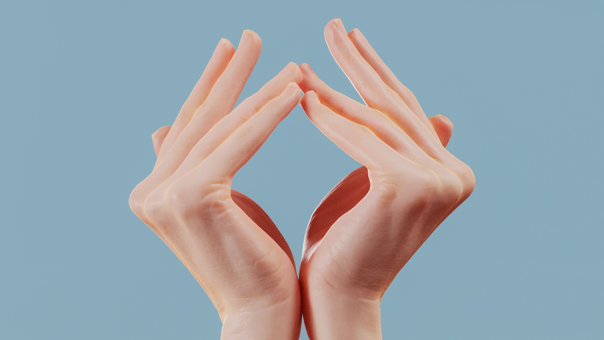 3D 19 Duo Female Hand Poses Model - TurboSquid 2200491