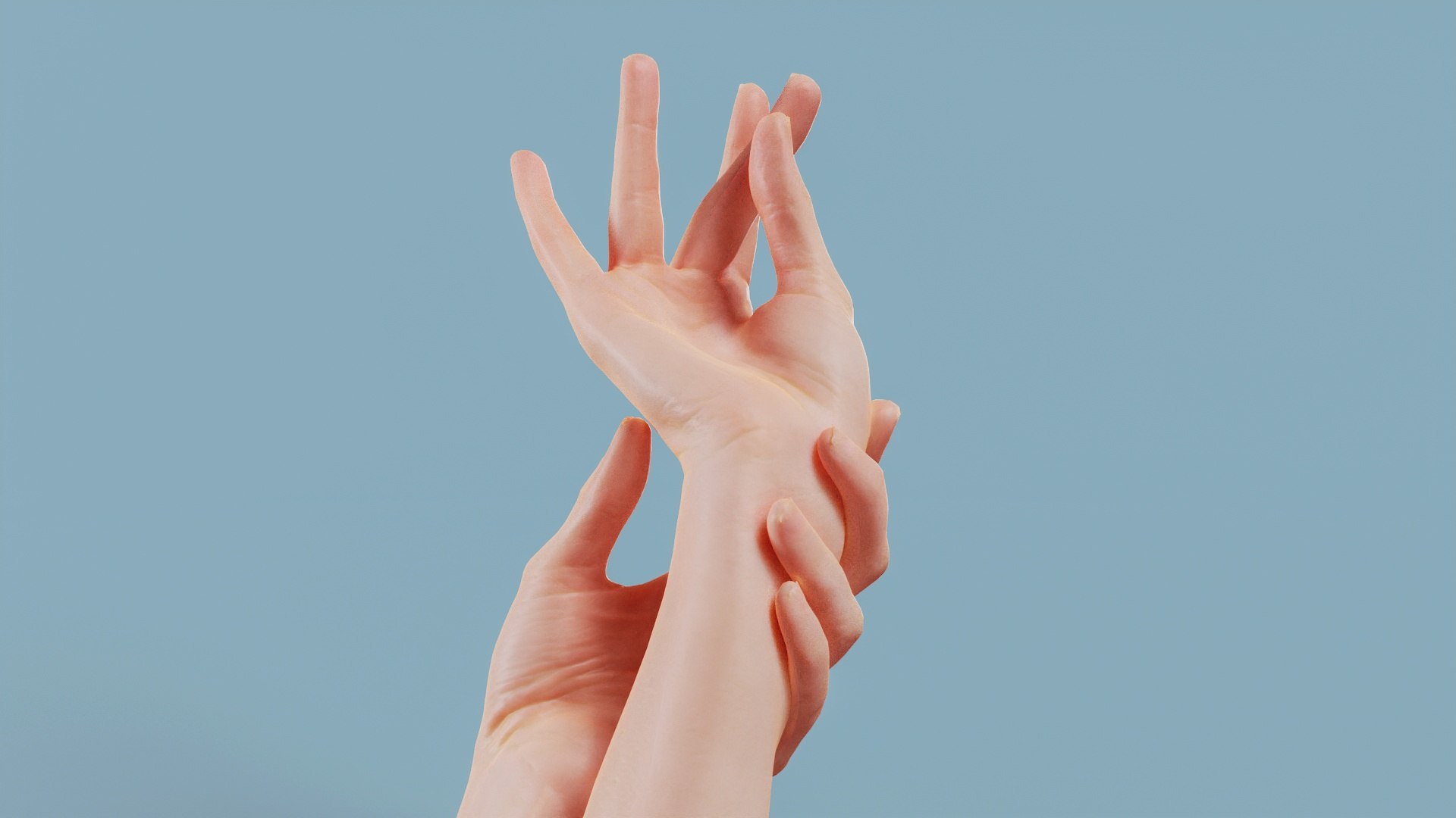 3D 19 Duo Female Hand Poses Model - TurboSquid 2200491