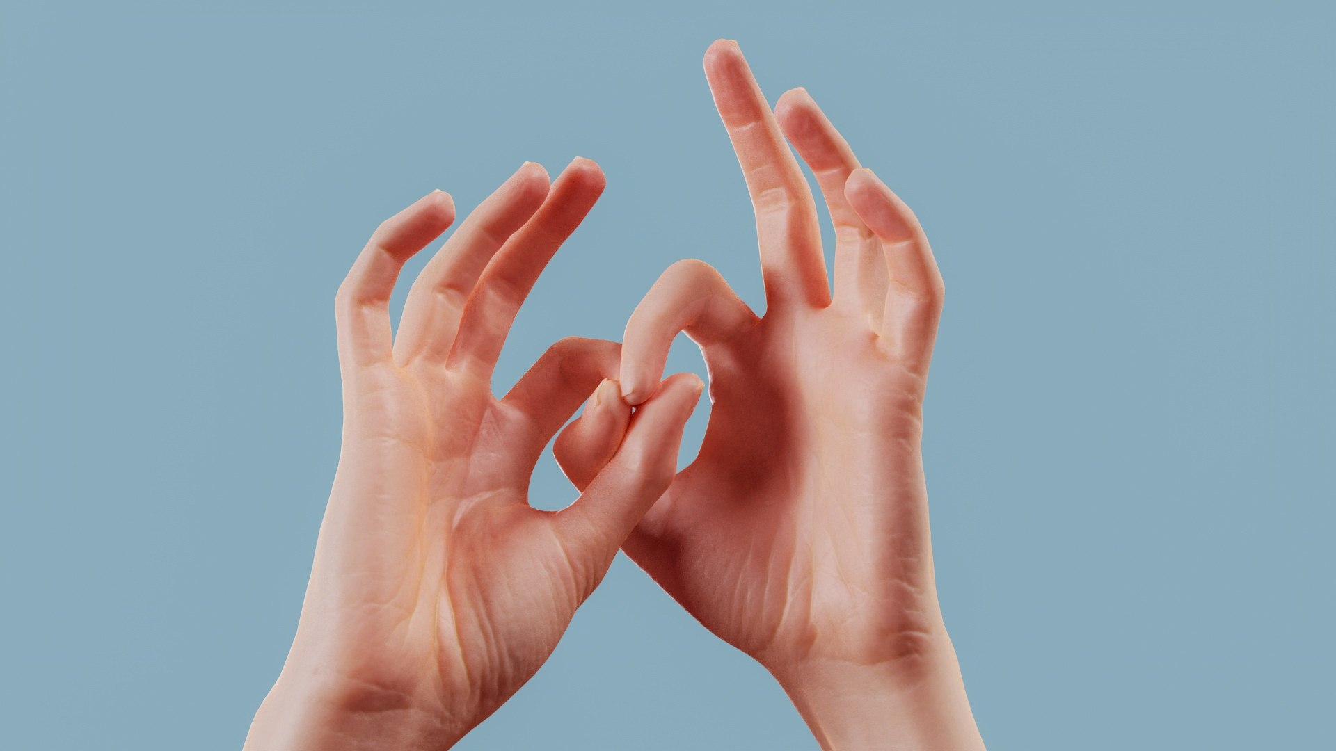 3D 19 Duo Female Hand Poses Model - TurboSquid 2200491