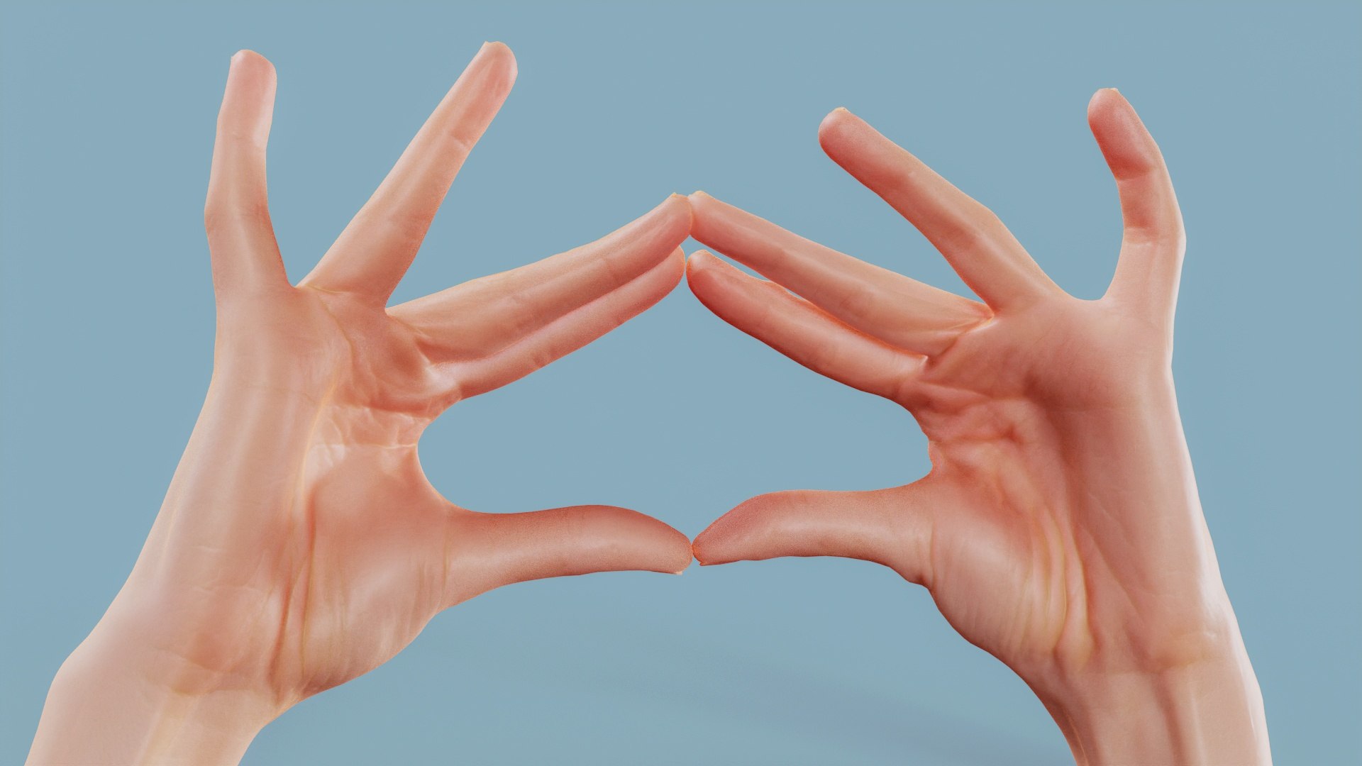 3D 19 Duo Female Hand Poses Model - TurboSquid 2200491