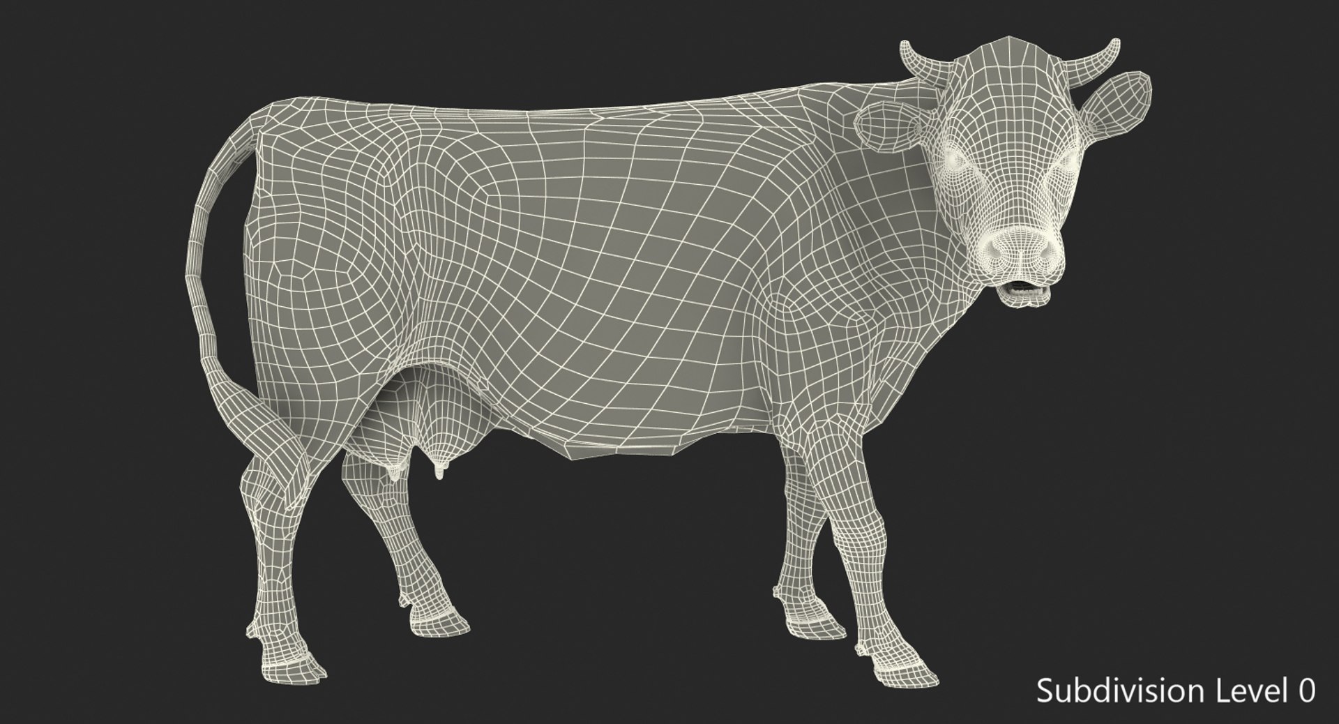 3D grass eating cow animal - TurboSquid 1564271