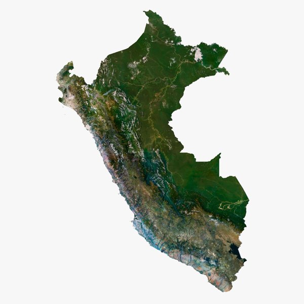 modelo 3d Peru Terrain 3D Map - TurboSquid 2091498