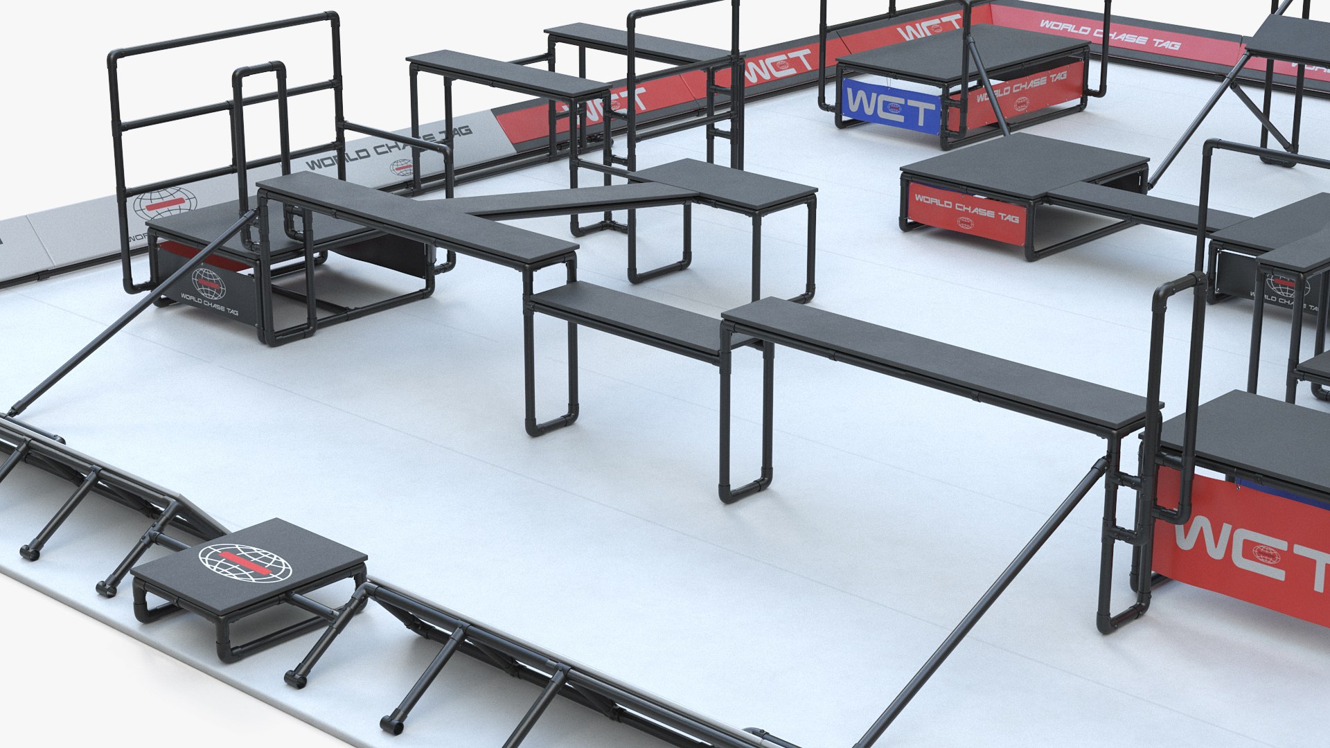 3D WCT Parkour Training Arena - TurboSquid 2370095